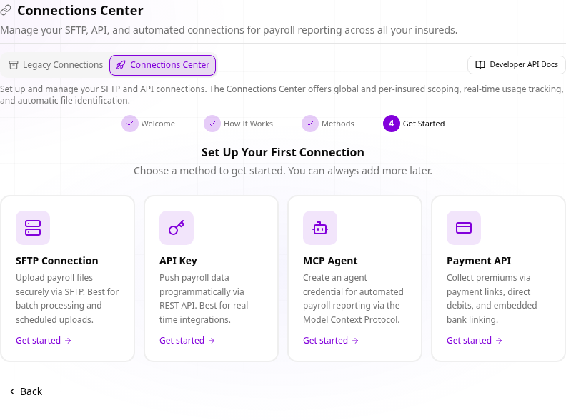 Connection Center Overview — Tutorials — Audit1